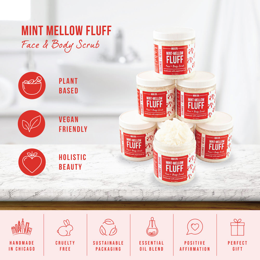 Mint Mellow Fluff Face & Body Scrub – Mojo Spa